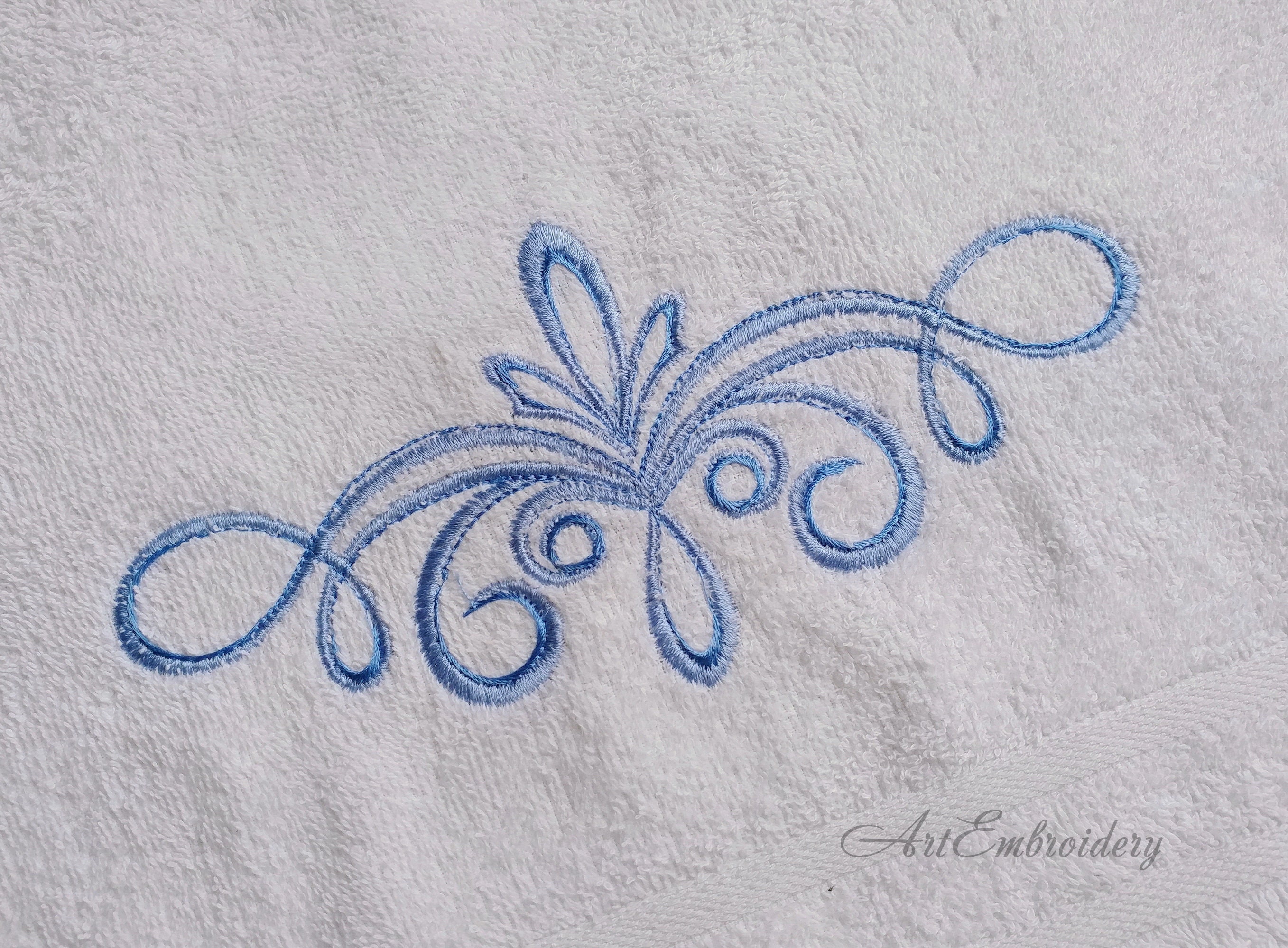 Swirls Machine Embroidery Designs Set in Five Sizes - Etsy Australia