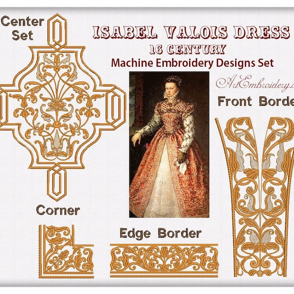Elizabethan Machine Embroidery Designs - Etsy