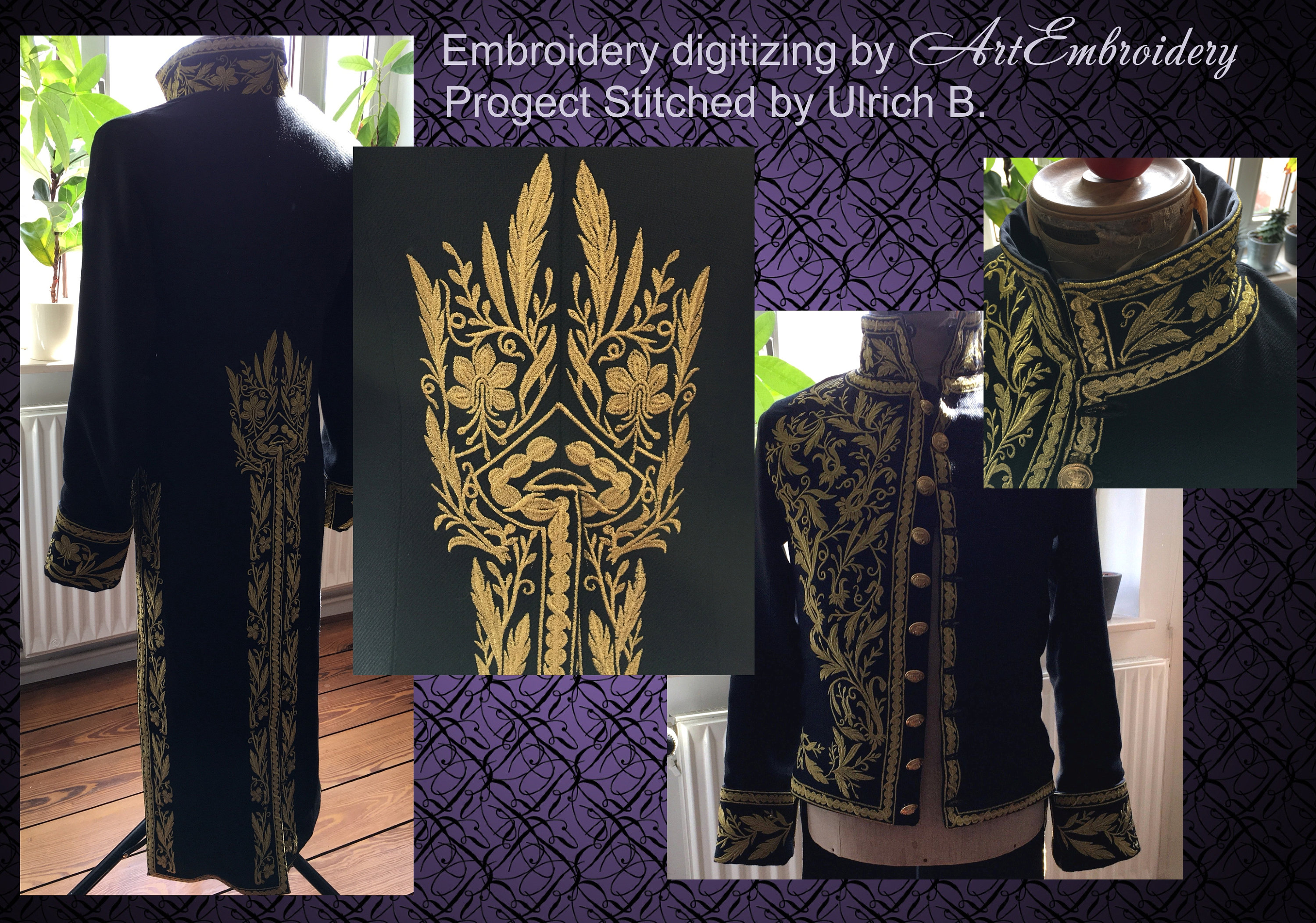 Austrian Military Uniform Embroidery Designs: 19th Century Costume ...