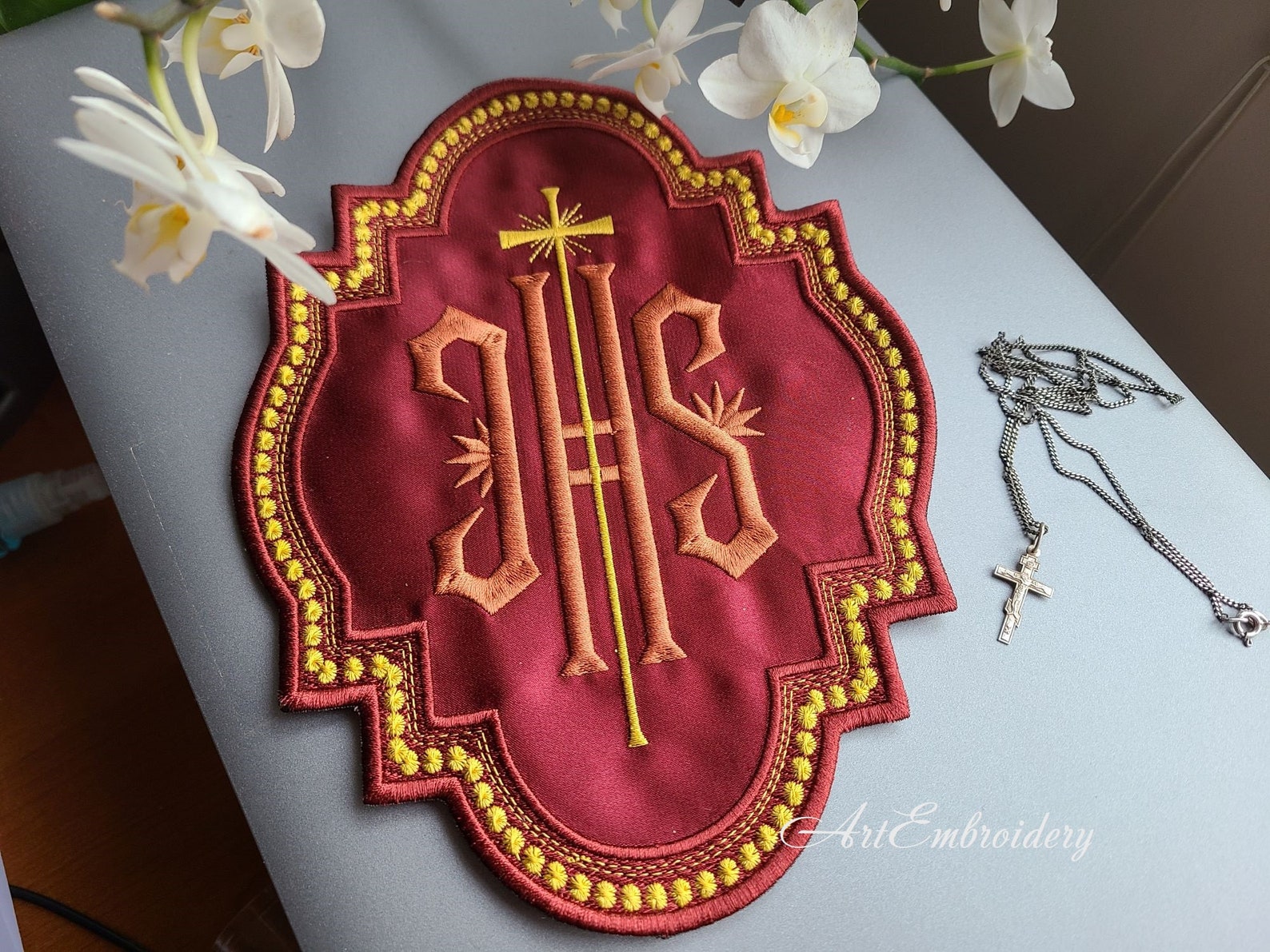 IHS Christogram 2 Machine Embroidery Designs Set Includes Monogram ...
