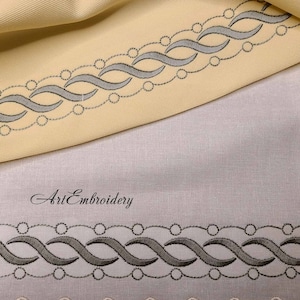 Rope Borders Machine Embroidery Designs: Curved & Straight (digital ...