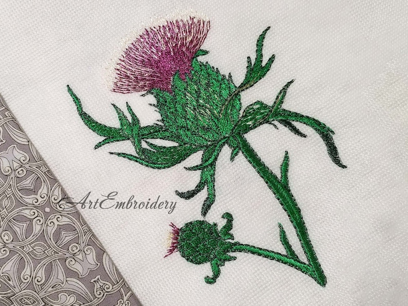 Guardian Thistle - Machine Embroidery Design in 3 Sizes for Hoop 4x4 ...