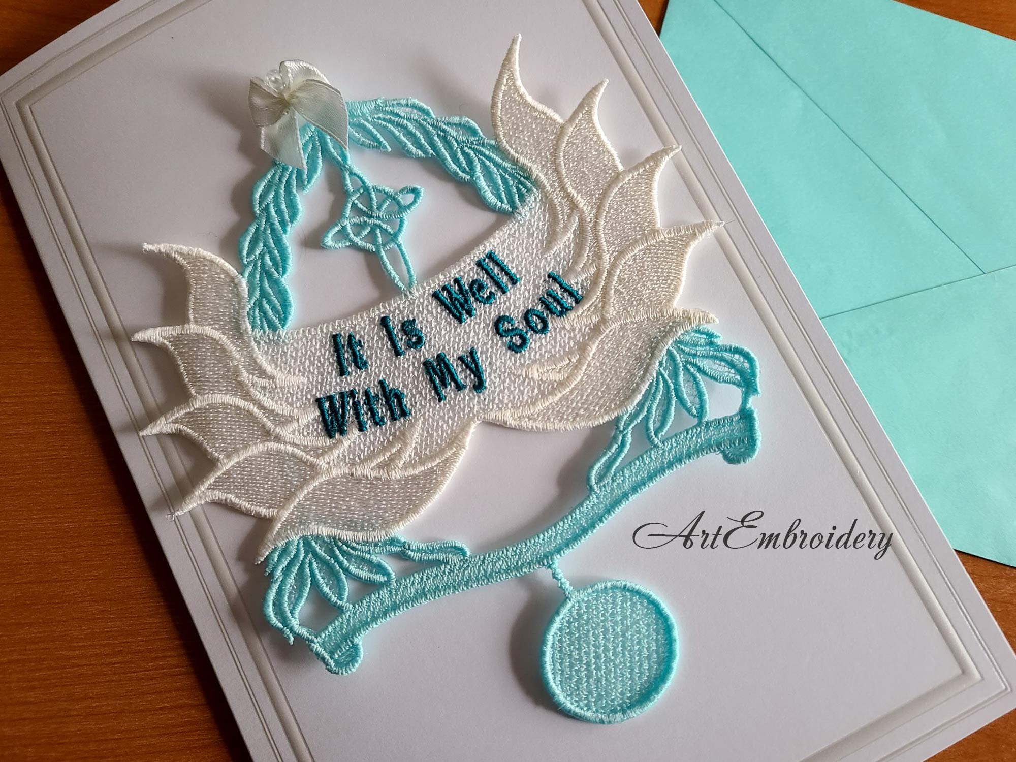 Christian Memorial FSL Ornament Machine Embroidery ITH - Etsy