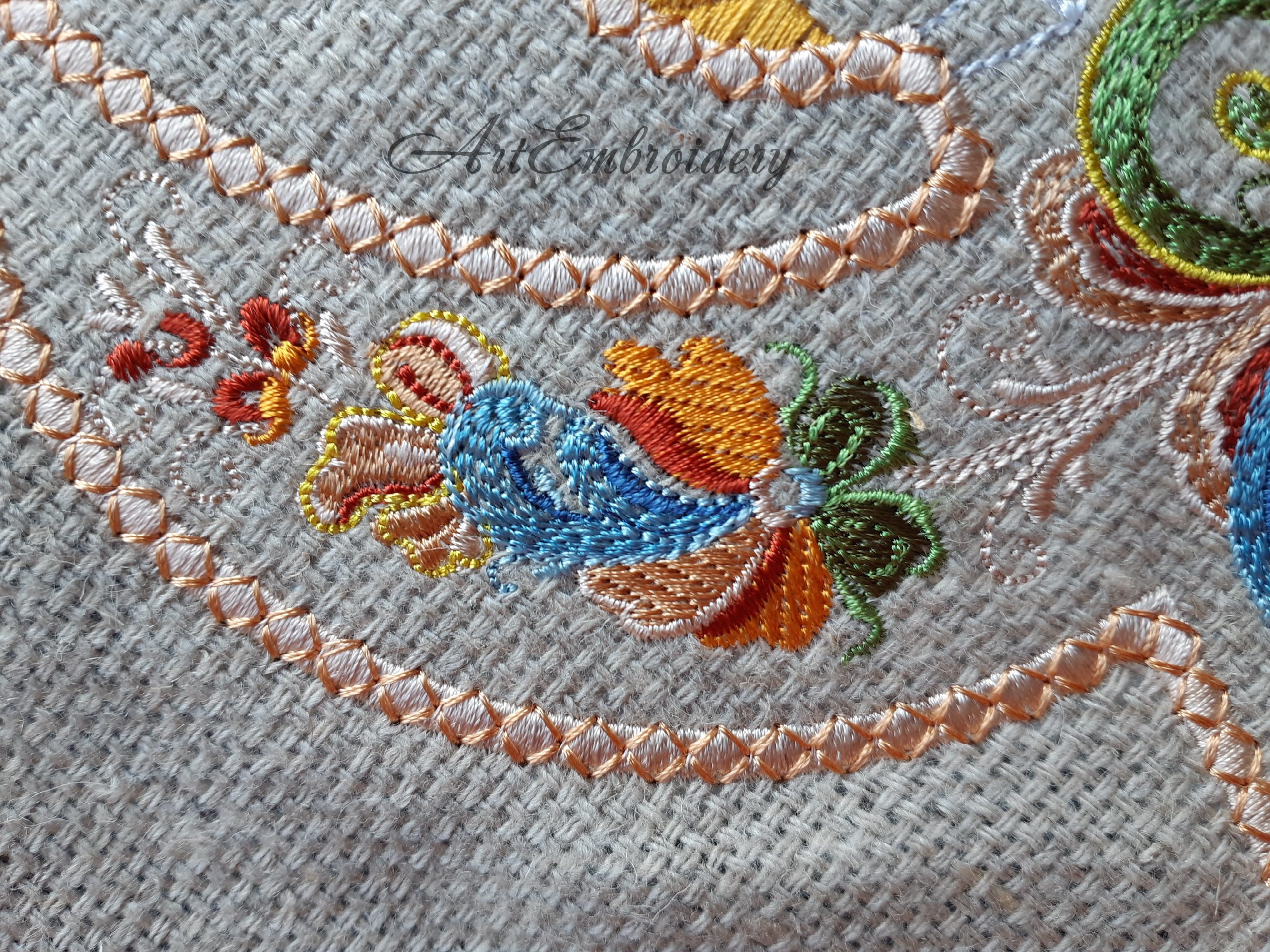 Rosemaling Angel Machine Embroidery Applique or Patch Design in 4 Sizes ...