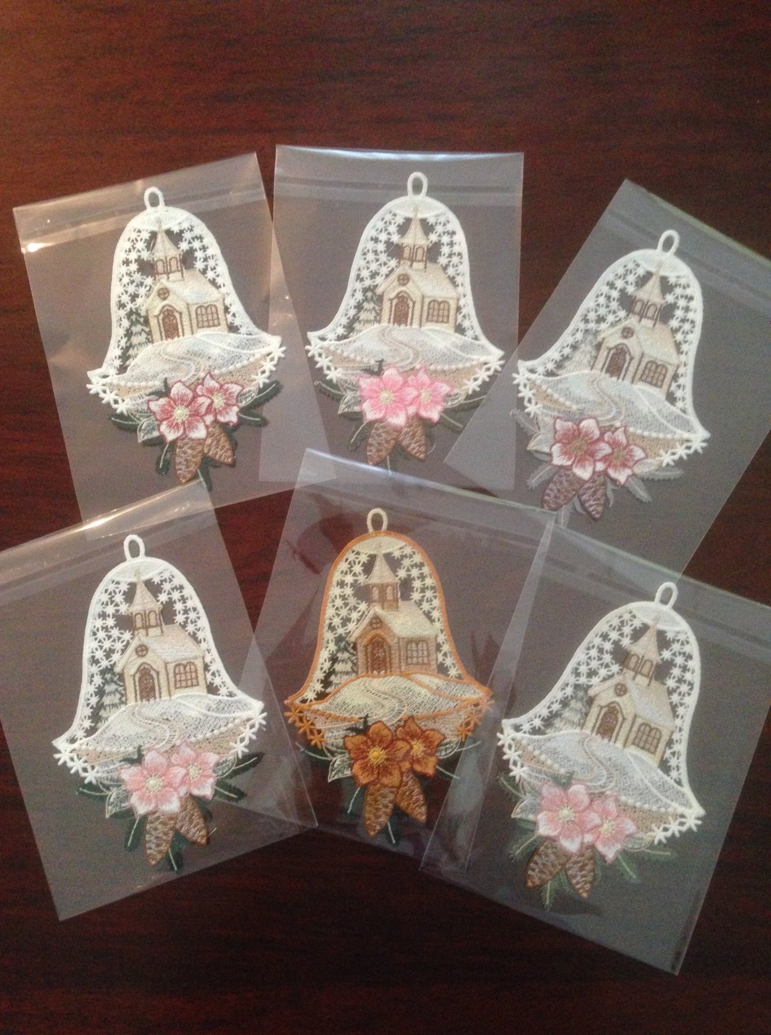 FSL Christmas Bell Machine Embroidery Freestanding Lace - Etsy