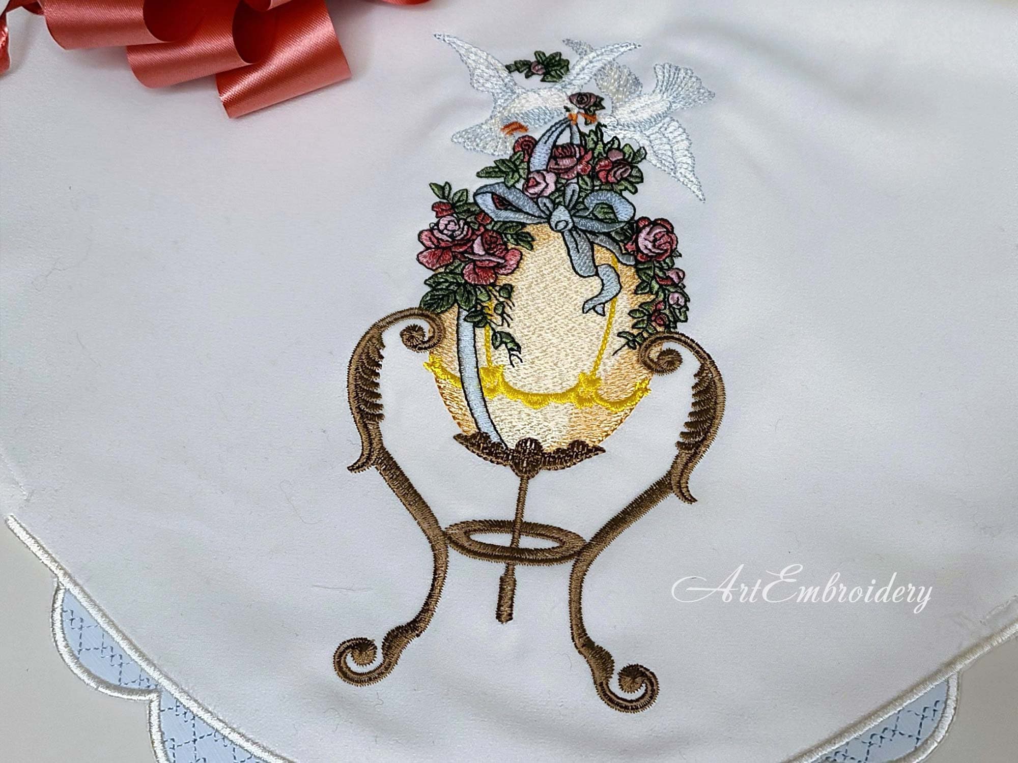 Vintage Easter Egg Machine Embroidery Design in 2 Sizes for - Etsy