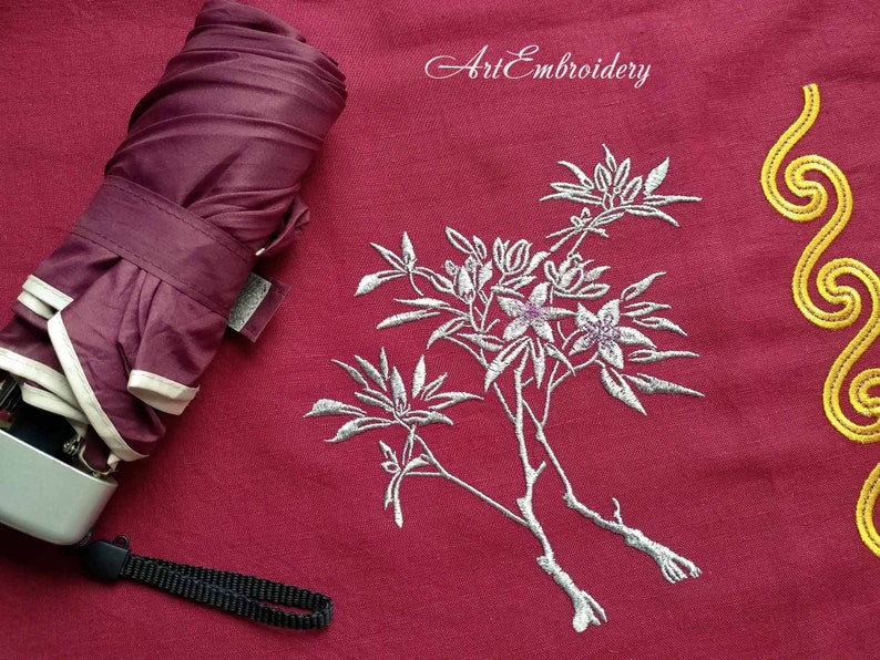 Blossom Tree Branch Machine Embroidery Design in 2 Sizes for - Etsy