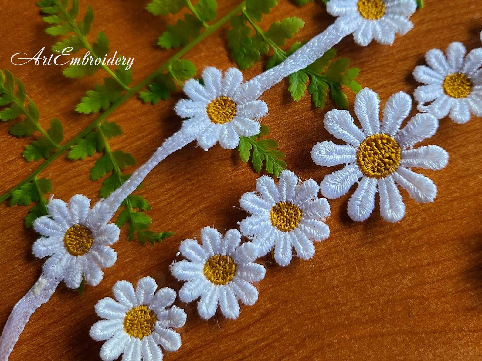 FSL Daisy Borders and Garlands: Machine Embroidery Designs (digital ...