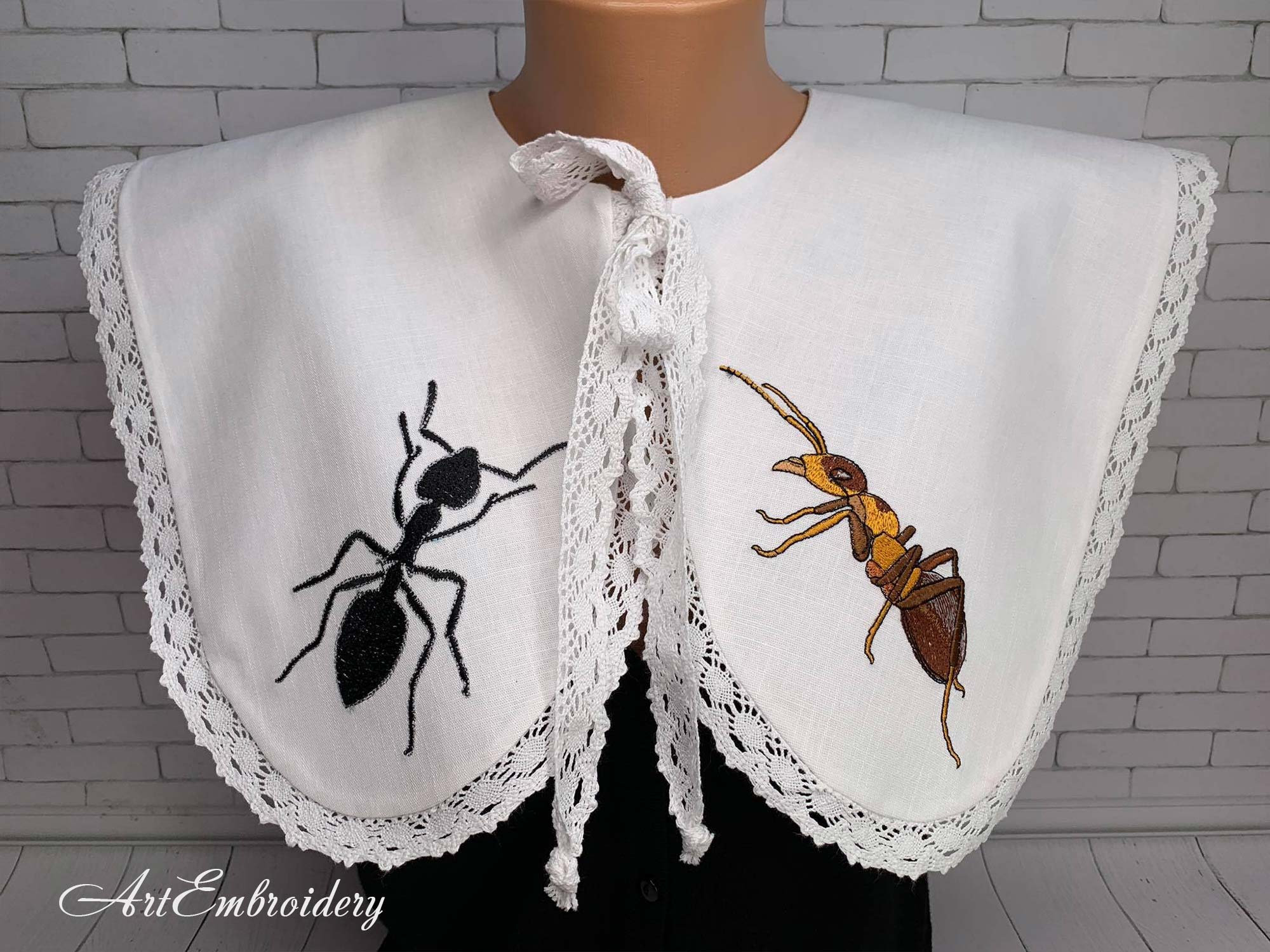 Jumbo Ants Red and Black Machine Embroidery Insects Designs | Etsy