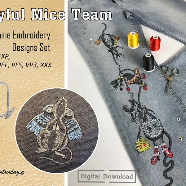 Mouse Machine Embroidery Designs - Etsy