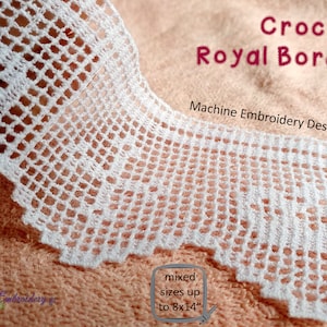FSL Crochet Royal Border - Machine Embroidery Christian Lace Design ...