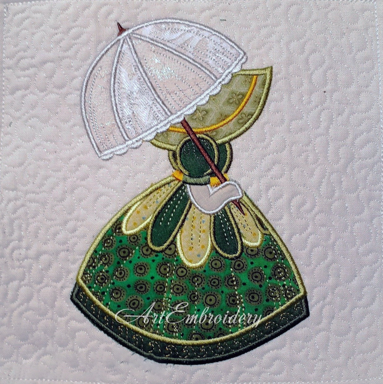 Sunbonnet Sue Quilt: ITH Machine Embroidery Applique Designs (5x7, 6x8 ...