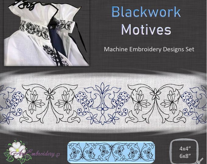 Renaissance Ivy Borders - Machine Embroidery Designs Set for Hoop 6x8 ...