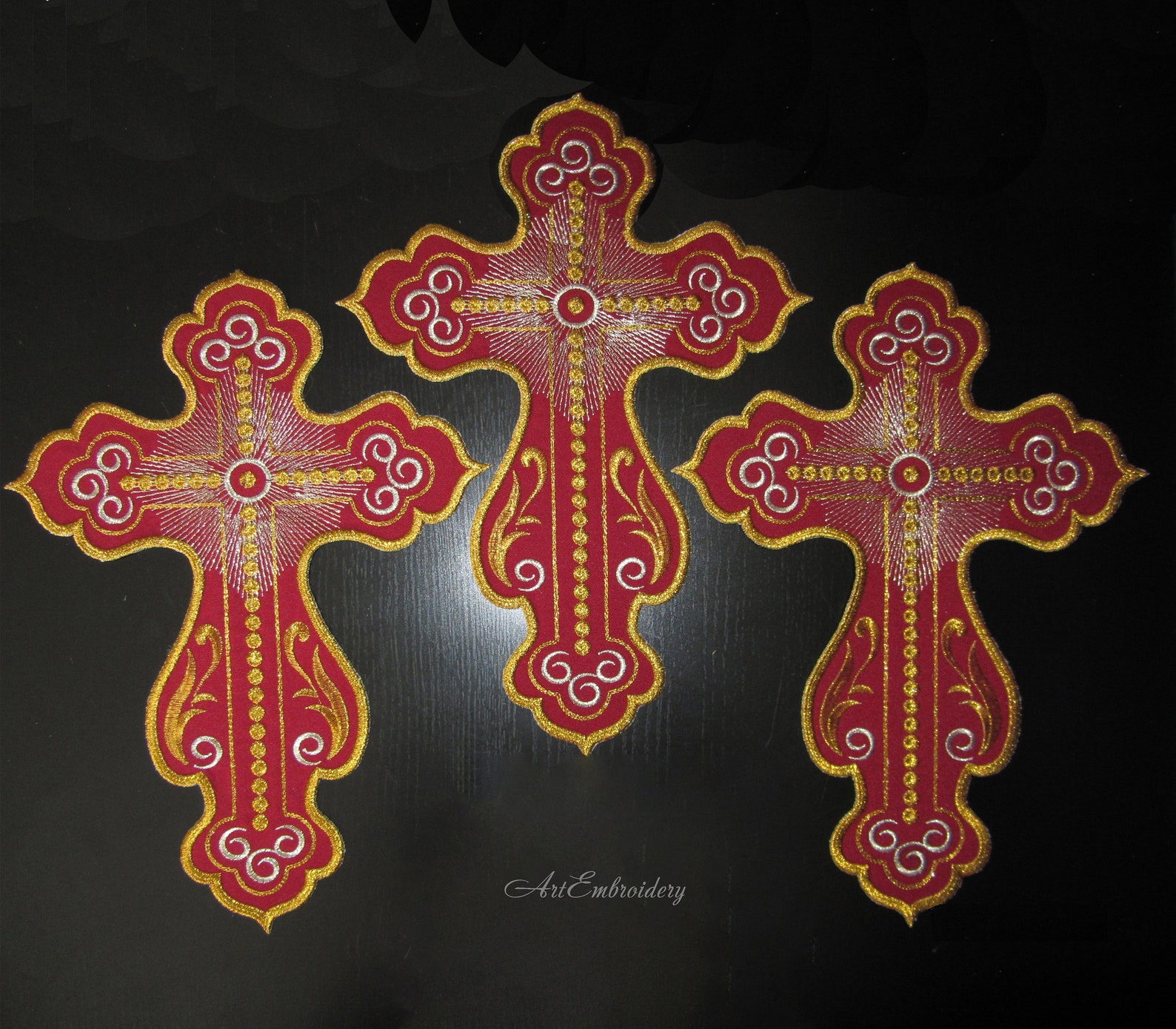 Big Crosses Set1 Machine Embroidery Applique' or Patch - Etsy