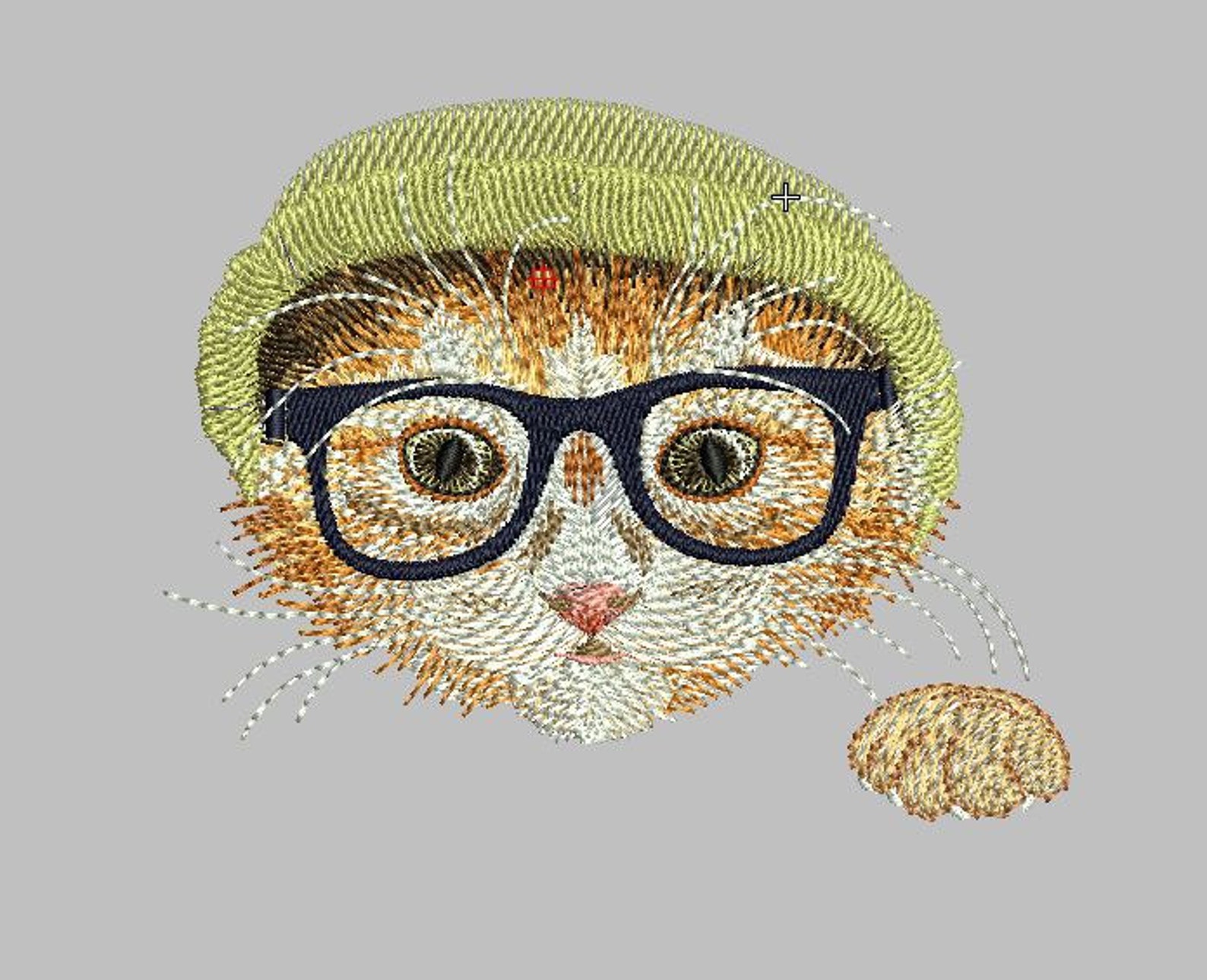 Kitty in Pocket Machine Embroidery Designs Set | Etsy