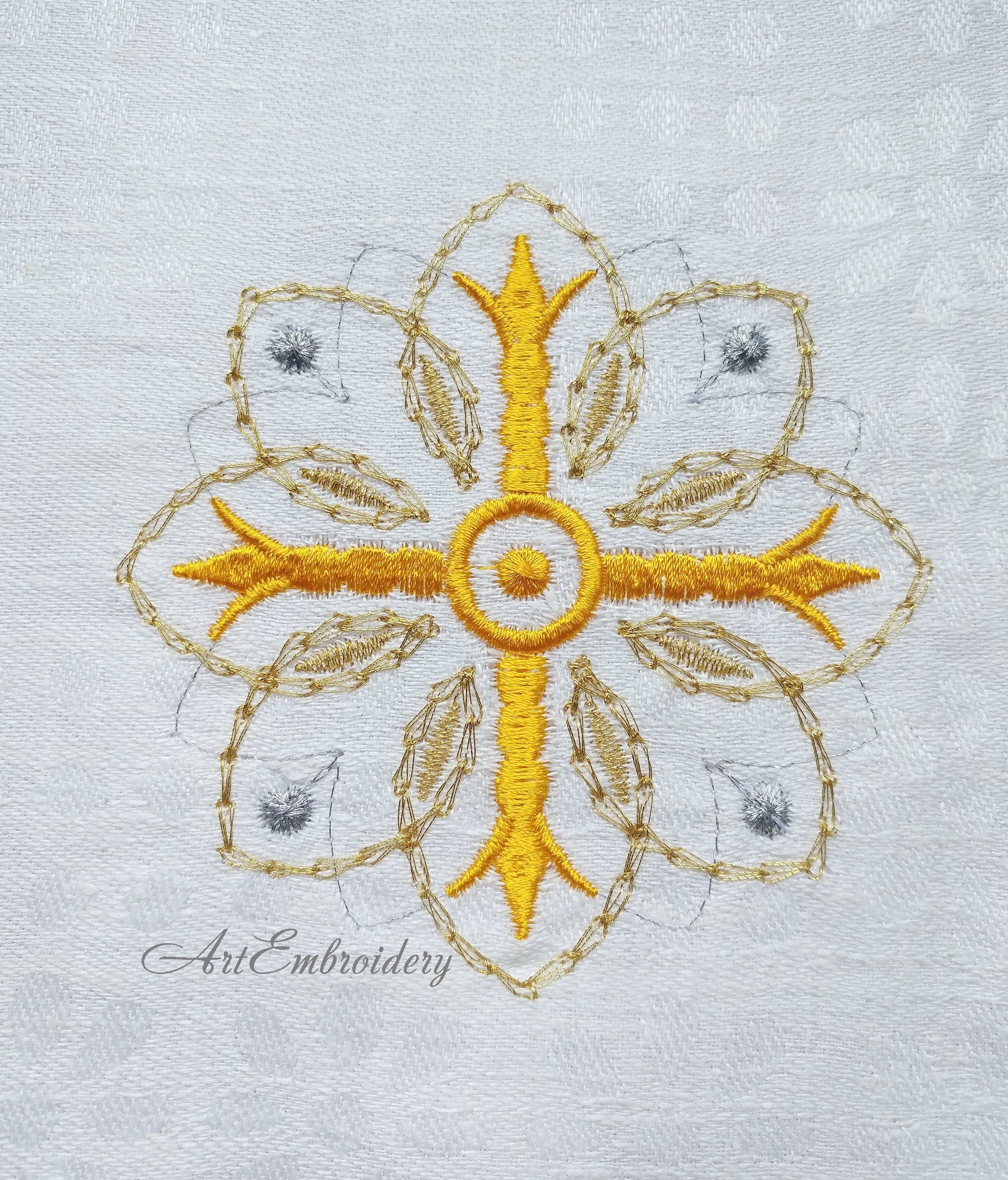 Cross 8 - Machine Embroidery Design in Three Sizes - Etsy