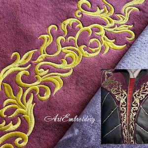Scrolls for Astarion Jacket - Machine Embroidery Cosplay Designs Set ...