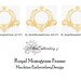 Royal Monogram Frame: Machine Embroidery Design ( 5x7, 6x8, 8x8 Hoop ...