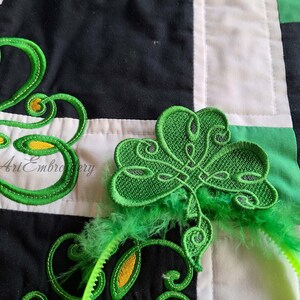 FSL Shamrock Machine Embroidery Design: Irish Lace (4x4, 5x5) (ITH) - Etsy