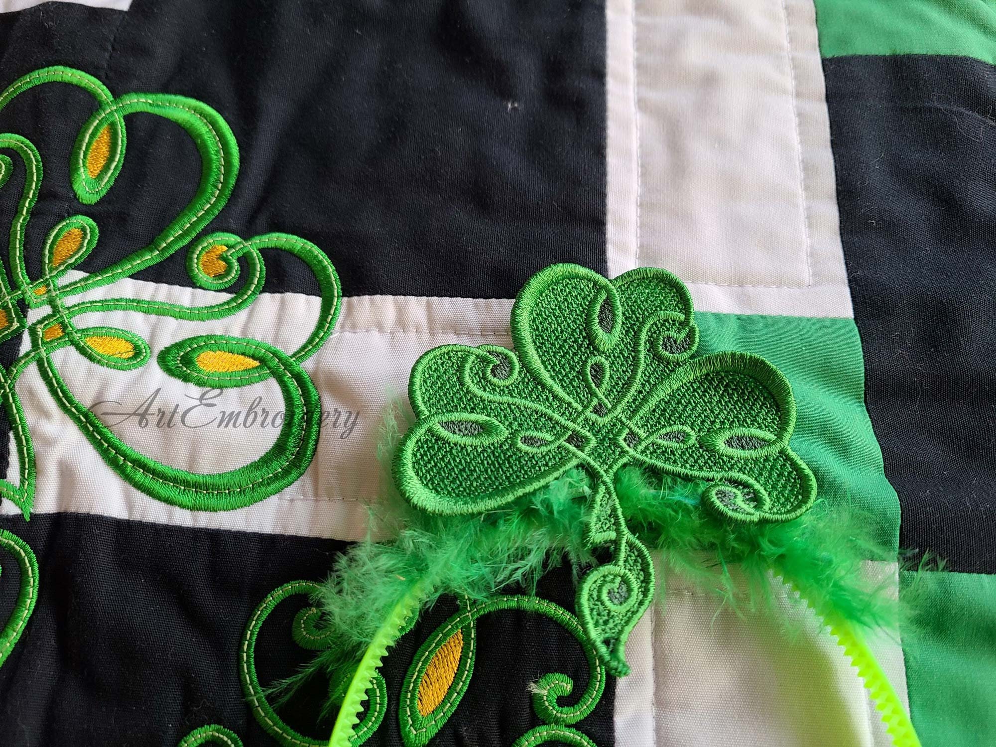 FSL Shamrock Machine Embroidery Design: Irish Lace (4x4, 5x5) (ITH) - Etsy