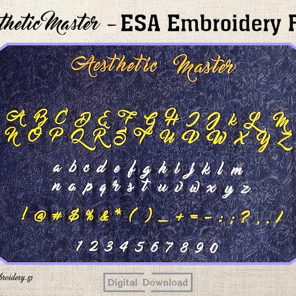 Esa Font File - Etsy
