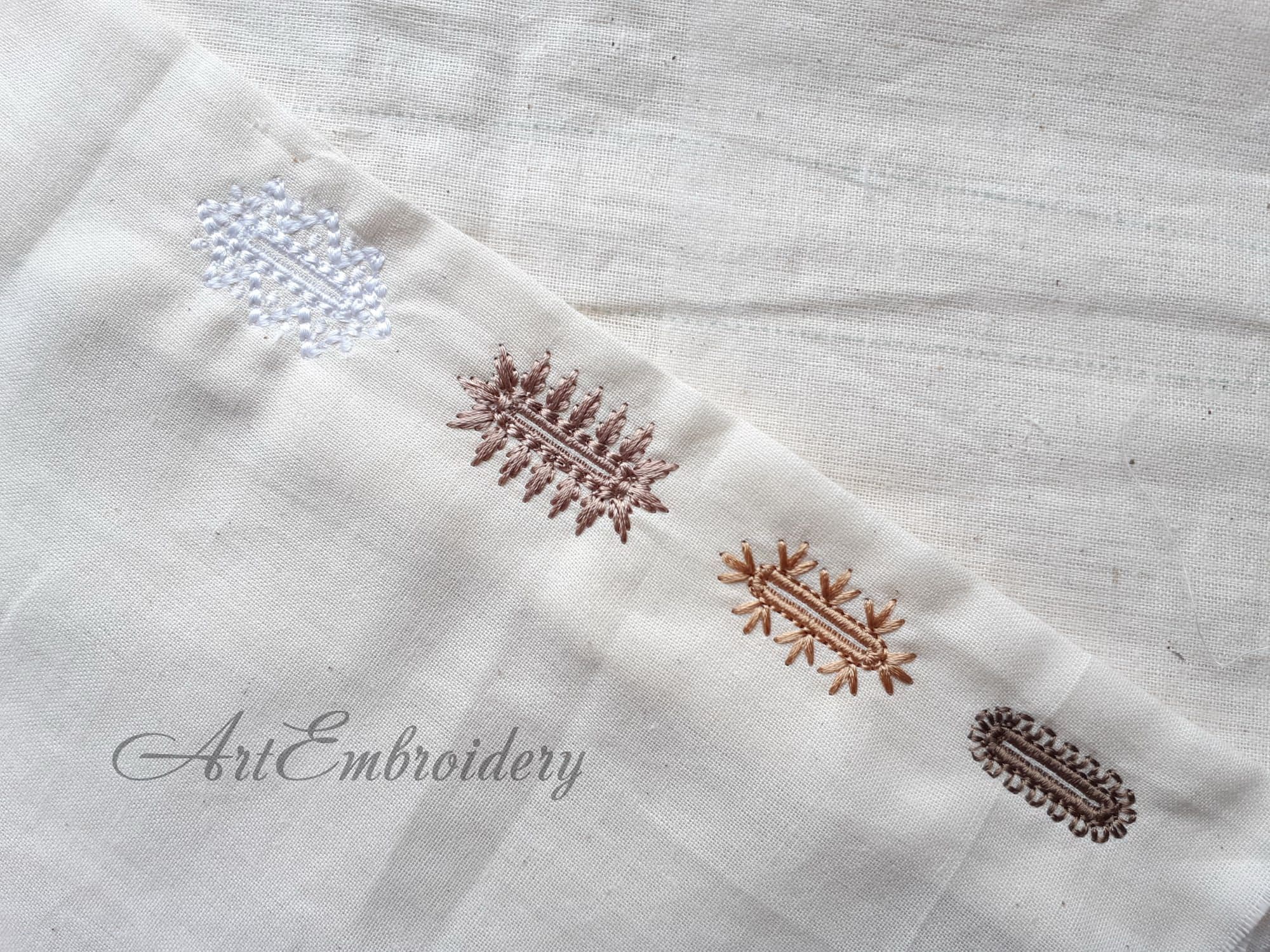 Historical 18-19th Century 4 Buttonholes - Machine Embroidery Designs ...