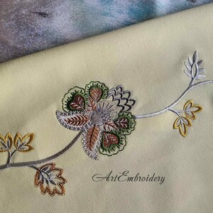 Jacobean Floral Vine - Machine Embroidery Designs Set in 2 Sizes for Hoop 5x7" and 6x8". - Etsy