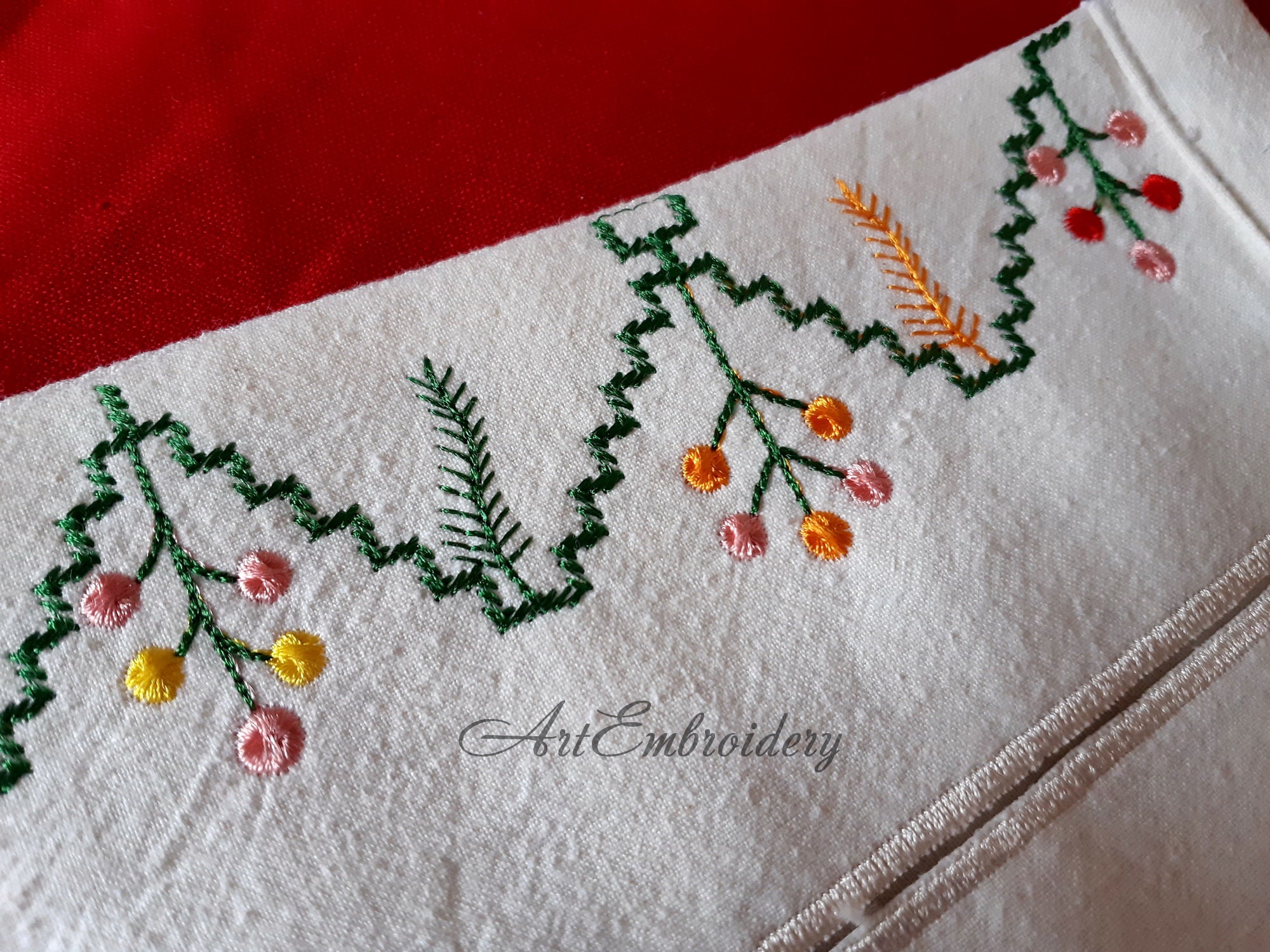 Carnation Pocket - Machine Embroidery Designs Set in Two Sizes for Hoop ...