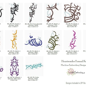 Heartrender's Formal Kefta Machine Embroidery Designs Set for Cosplay ...