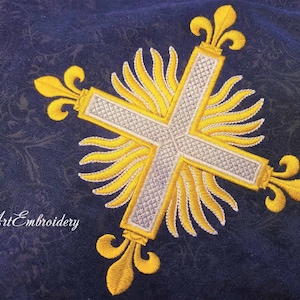 Musketeer Crosses - 2 Historical Machine Embroidery Designs, 2 Sizes ...