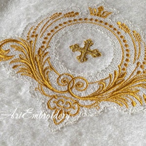 Royal Monogram Frame: Machine Embroidery Design ( 5x7, 6x8, 8x8 Hoop ...