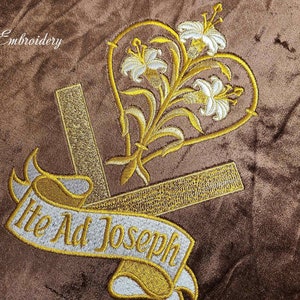 Saint Joseph Symbol - Machine Embroidery Christian Religious Design for ...