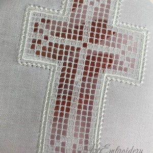 Cutwork Crochet Crosses - Machine Embroidery Designs Set of Three ...