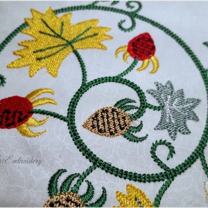 English Woman Jacket - Machine Embroidery Historical 17th Century ...