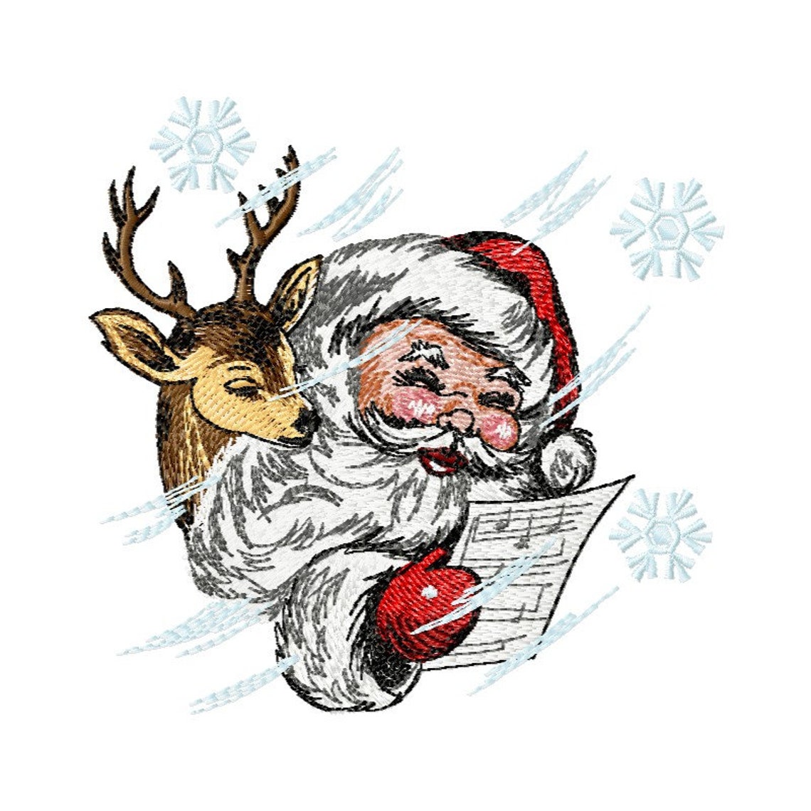 Dear Santa Machine Embroidery Design in 3 sizes for hoop | Etsy