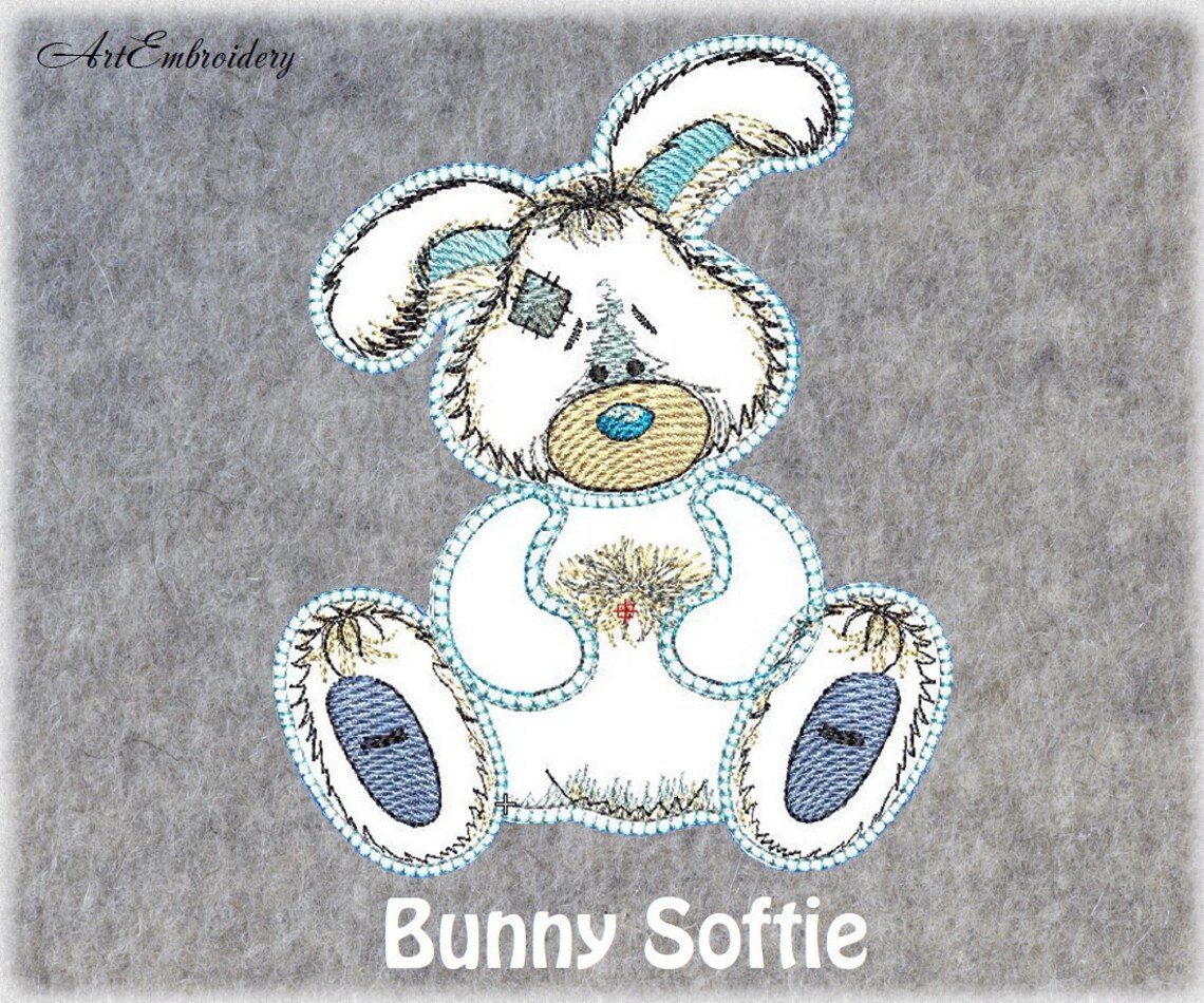 Bunny Softie Machine Embroidery 3D three-dimensional ITH | Etsy