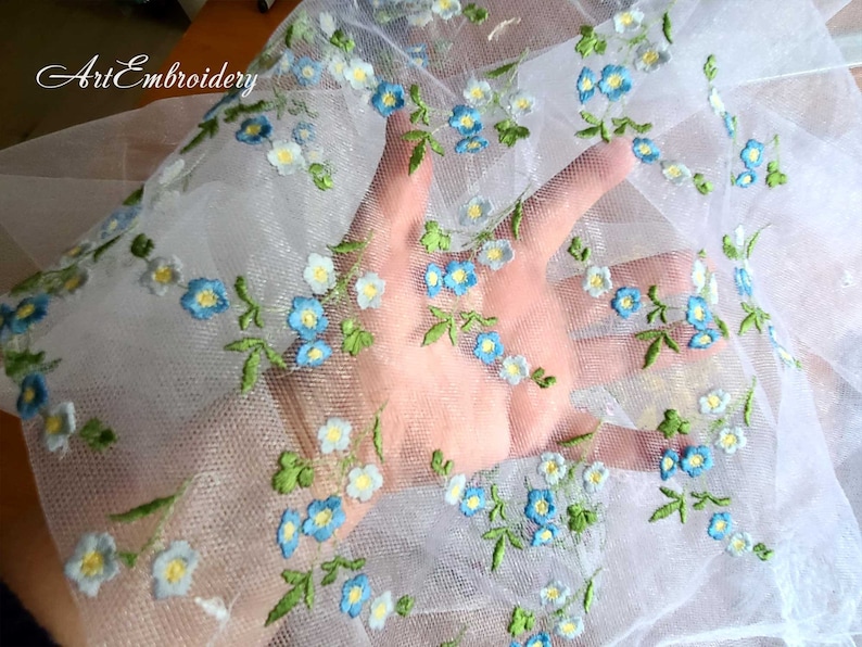 Forget-me-not Field Machine Embroidery Flowers Designs Set - Etsy