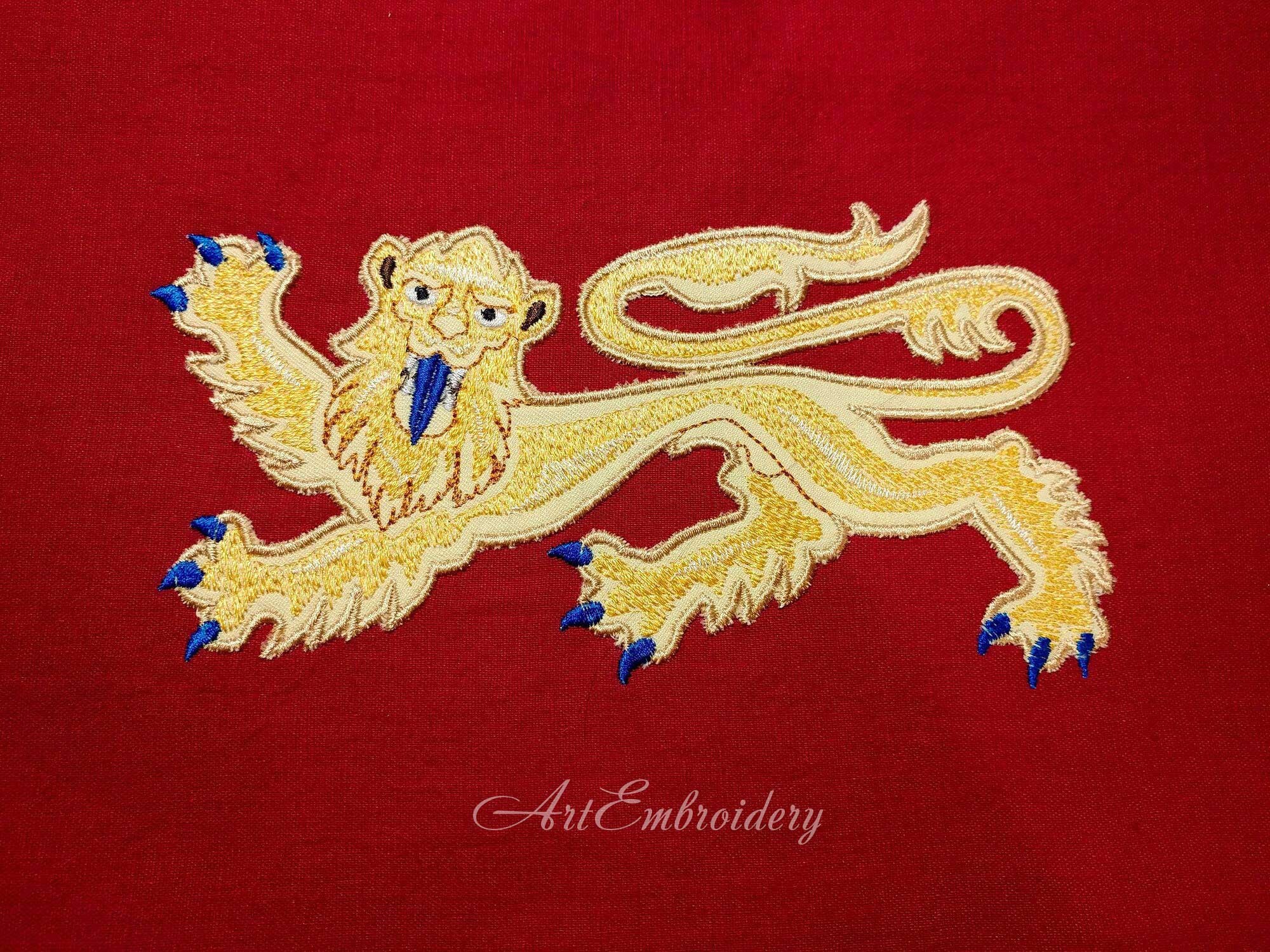 Heraldic Tabard the Royal Badges Applique Machine | Etsy