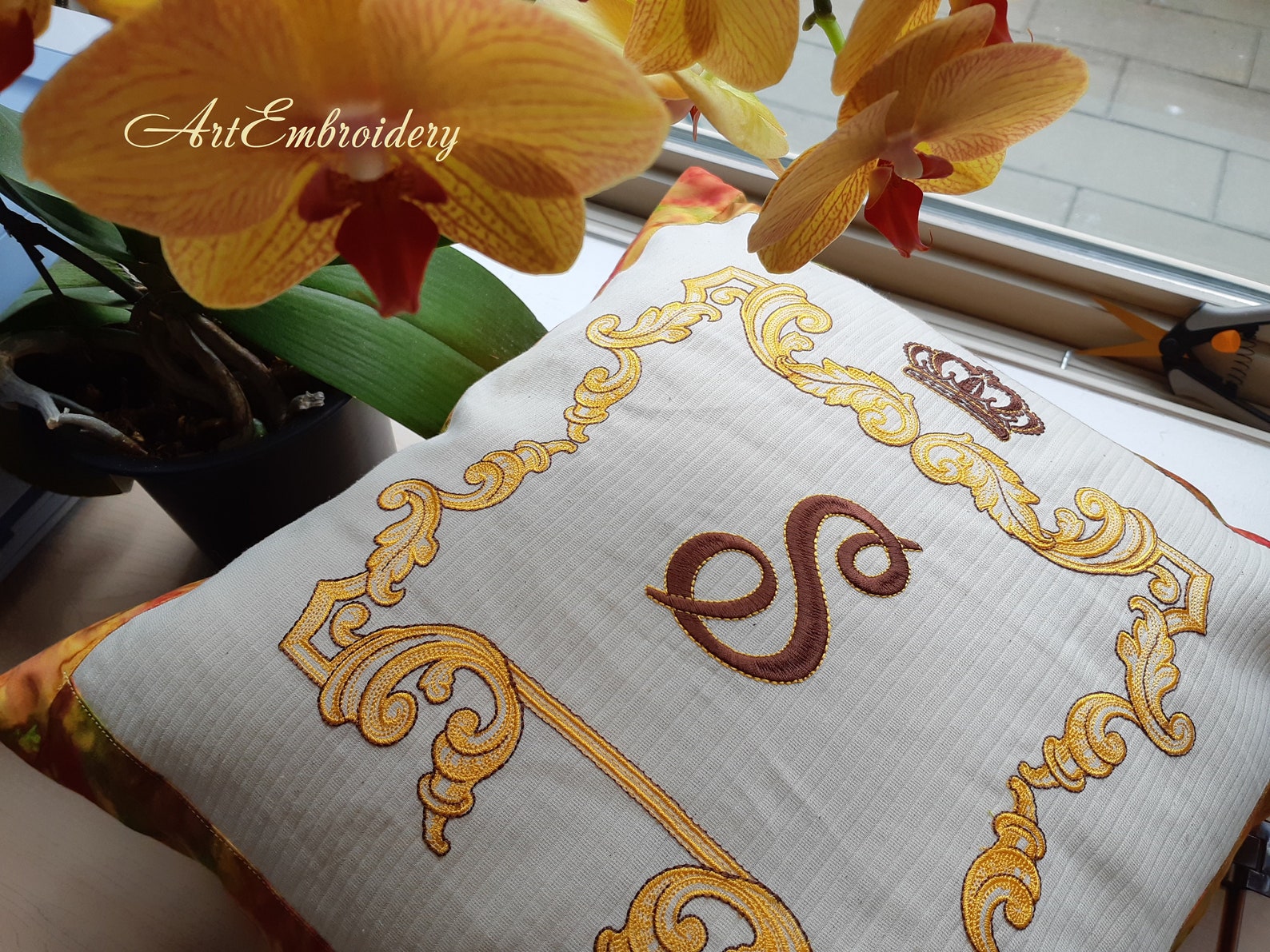 Baroque Frame Machine Embroidery Designs Set for Hoops - Etsy