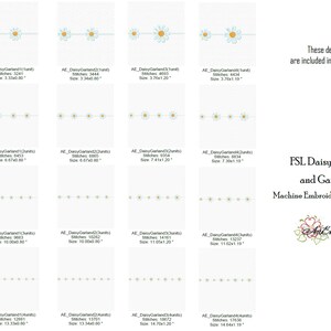 FSL Daisy Borders and Garlands: Machine Embroidery Designs (digital ...