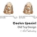 Cocker Spaniel Dog - Machine Embroidery Design of Patched Animals in ...