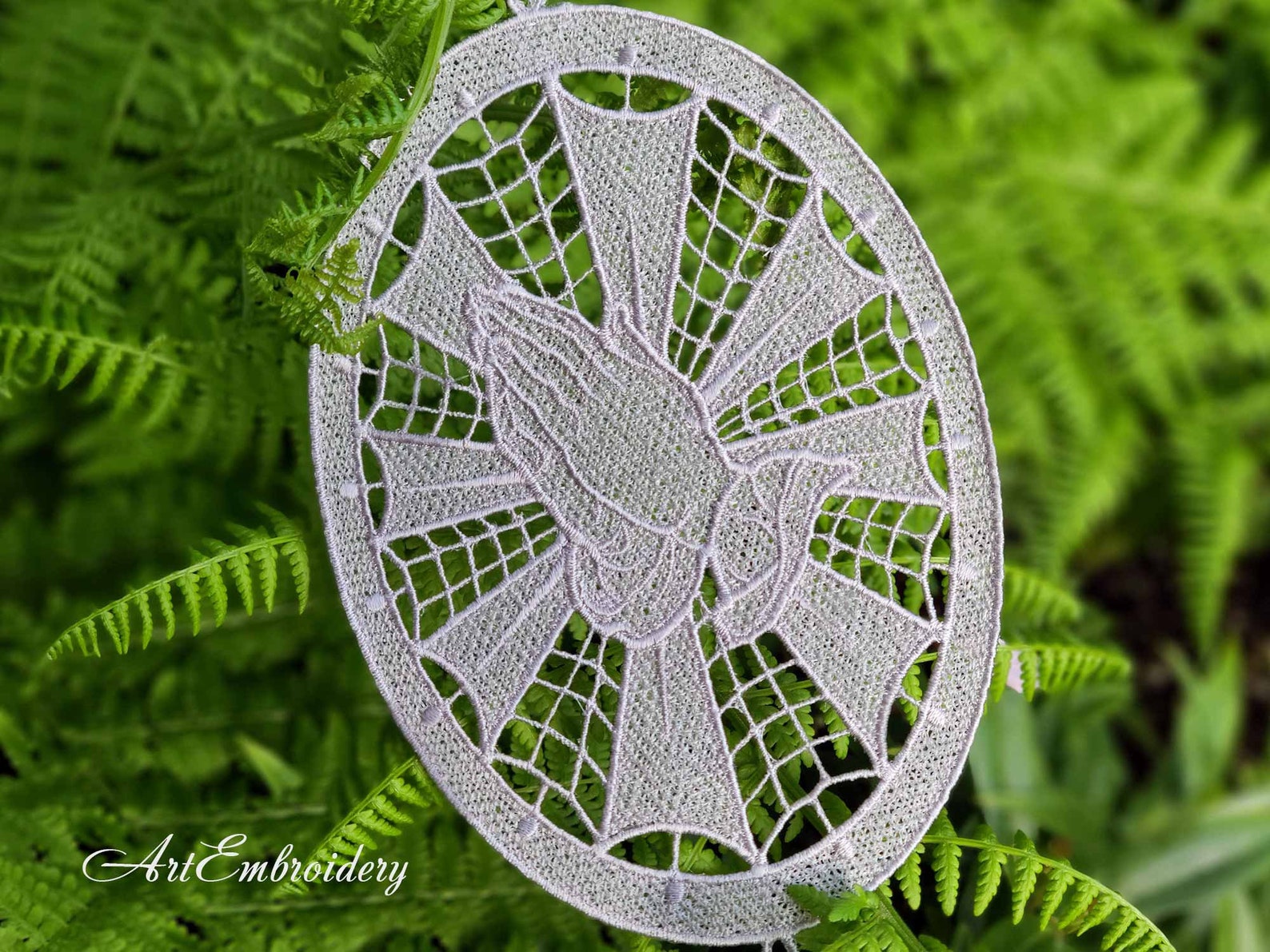 FSL Praying Hands Medallion: Christian Lace Embroidery Design (digital ...