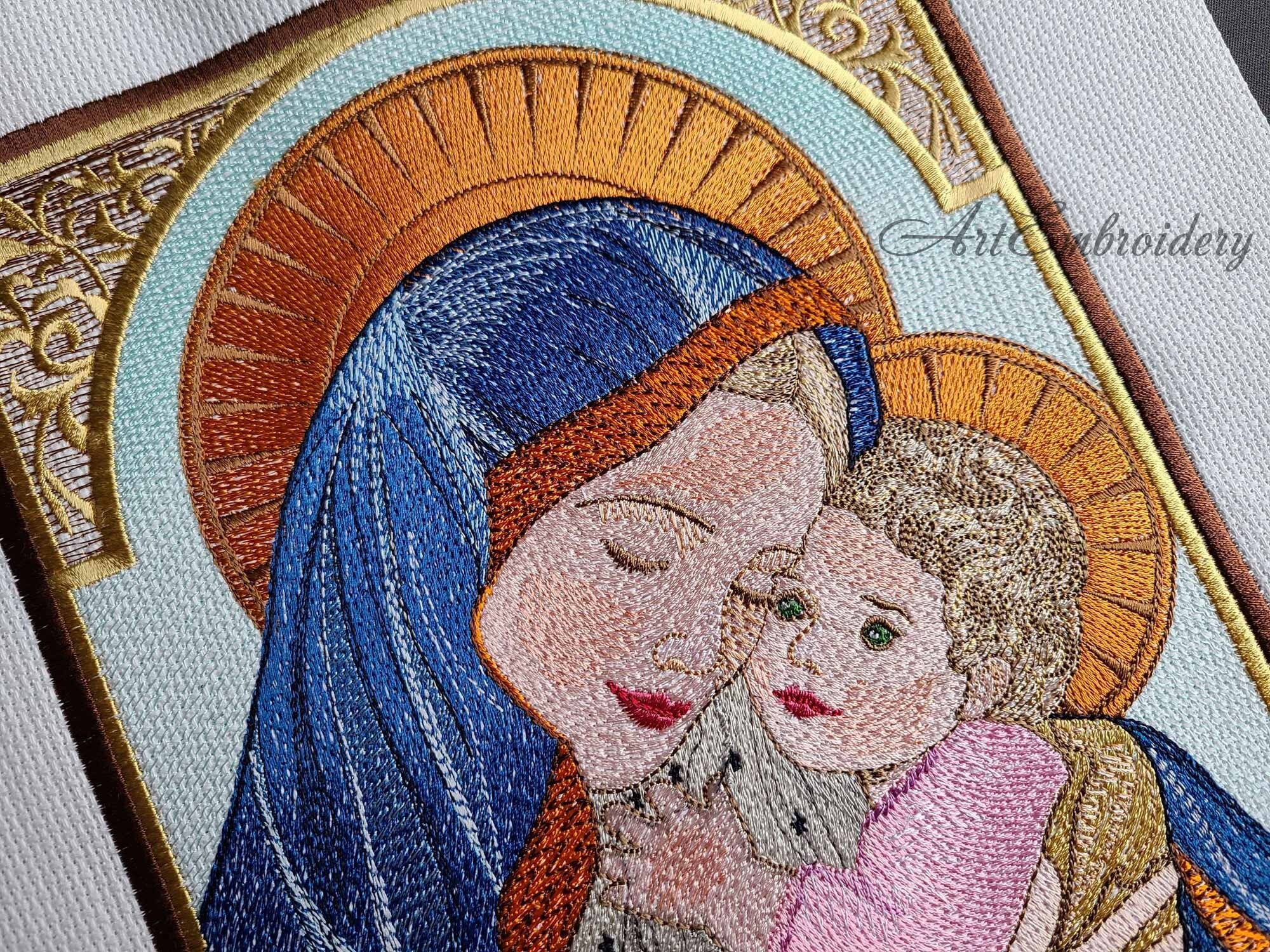 Madonna and Child Machine Embroidery Design (6x10, 8x12, 10x14" Hoops ...