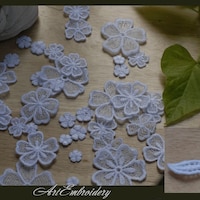 FSL (free Standing Lace) Flowers - Machine Embroidery Designs Set for ...
