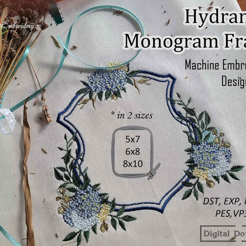 Hydrangea Embroidery - Etsy