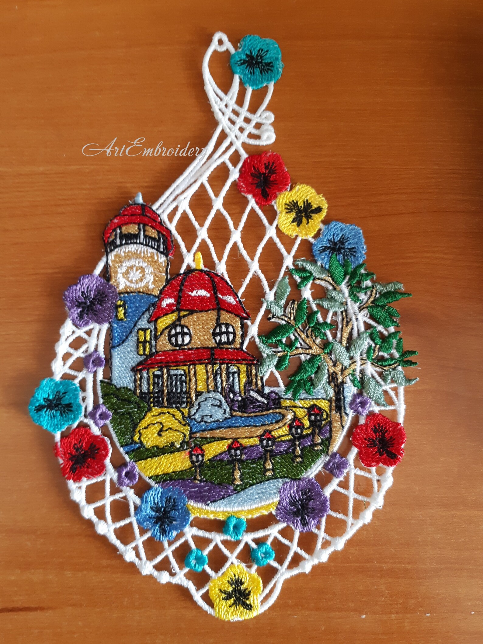 FSL Tower Machine Embroidery Freestanding Lace Design in | Etsy Canada