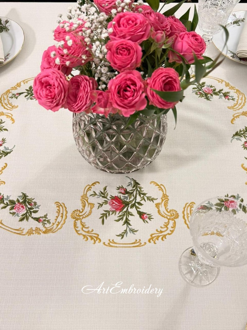 Rosenthal — Machine Embroidery Designs Set: Roses and Scrolls, Hoop ...