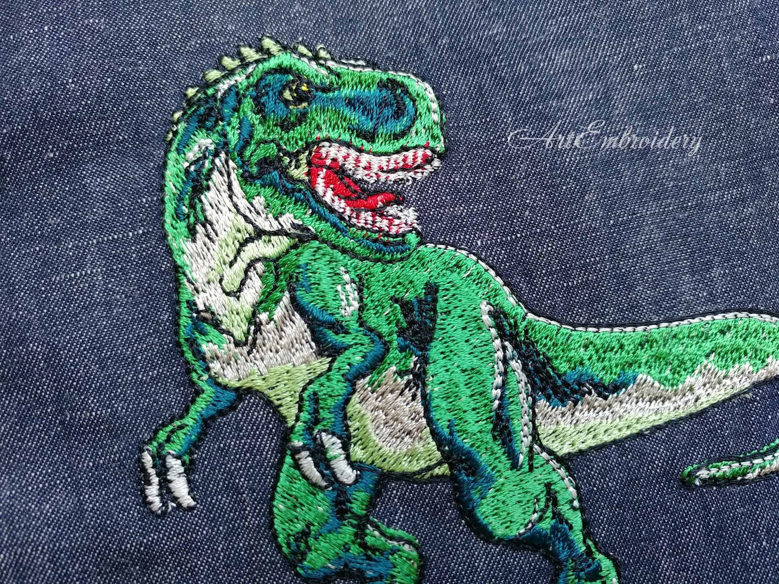 Tyrannosaurus - Machine Embroidery Dinosaur Design in 2 Sizes for Hoop ...