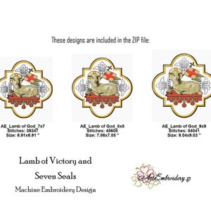 Lamb of Victory Embroidery Design: Christian Machine Embroidery ...