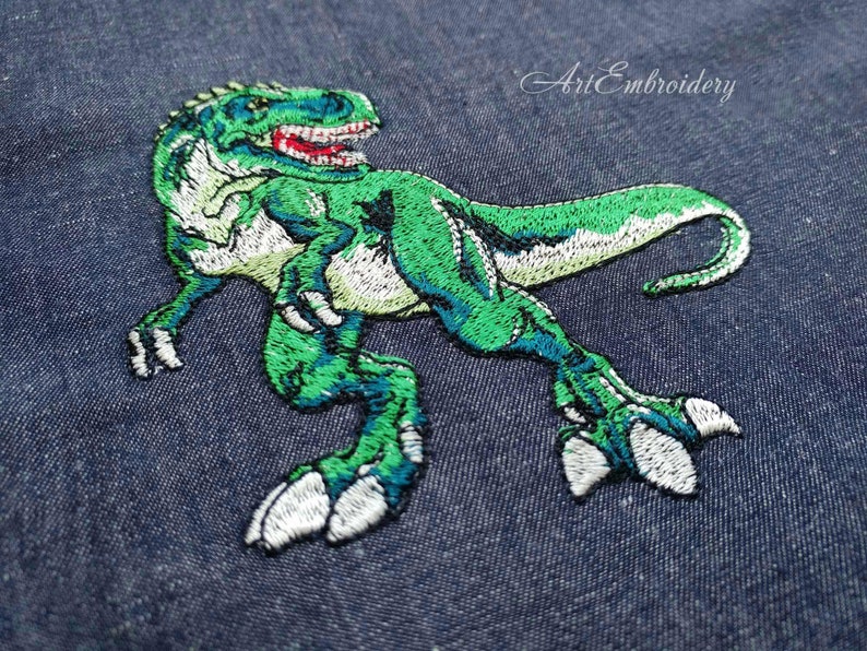 Tyrannosaurus - Machine Embroidery Dinosaur Design in 2 Sizes for Hoop ...